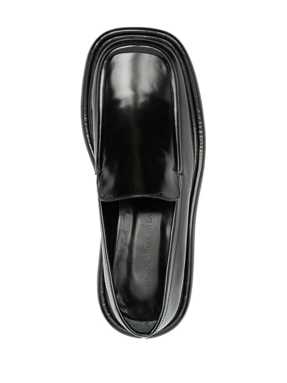 Eckhaus Latta Stacked-Heel Loafers In Black - 57% Off | Editorialist