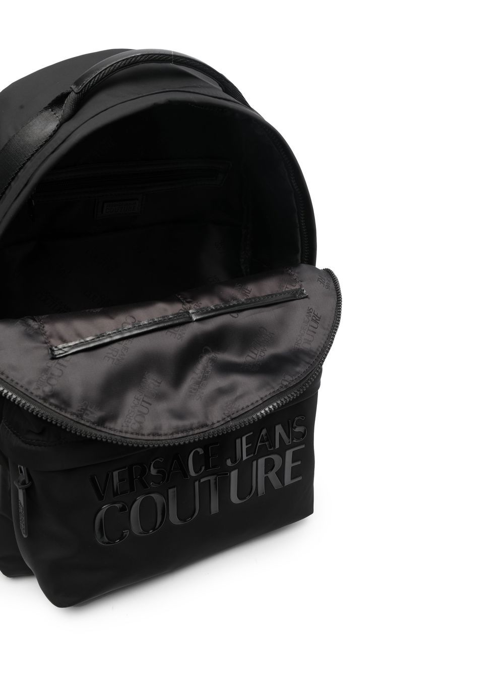 Versace Logo Backpack In Black - 10% Off | Editorialist