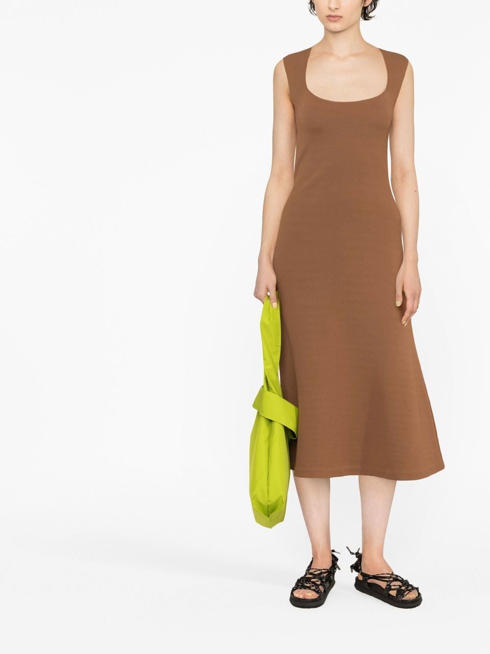 STELLA MCCARTNEY Stella McCartney Square-Neck Flared Dress