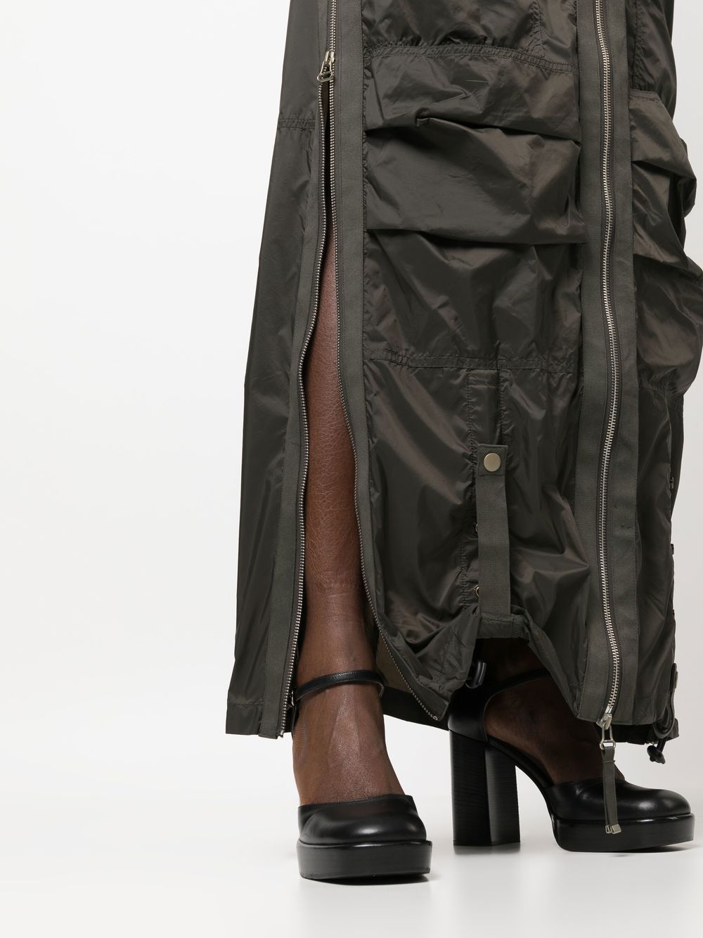 Diesel® O-Crep Cargo Maxi Skirt In Green - 30% Off | Editorialist