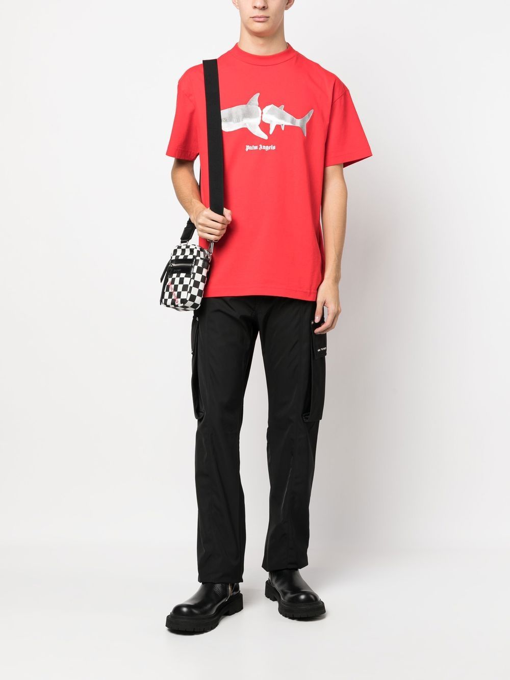 PALM ANGELS shark-print t-shirt