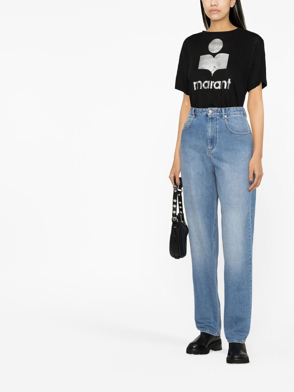 MARANT ETOILE MARANT ÉTOILE Zewel Logo-Print T-Shirt