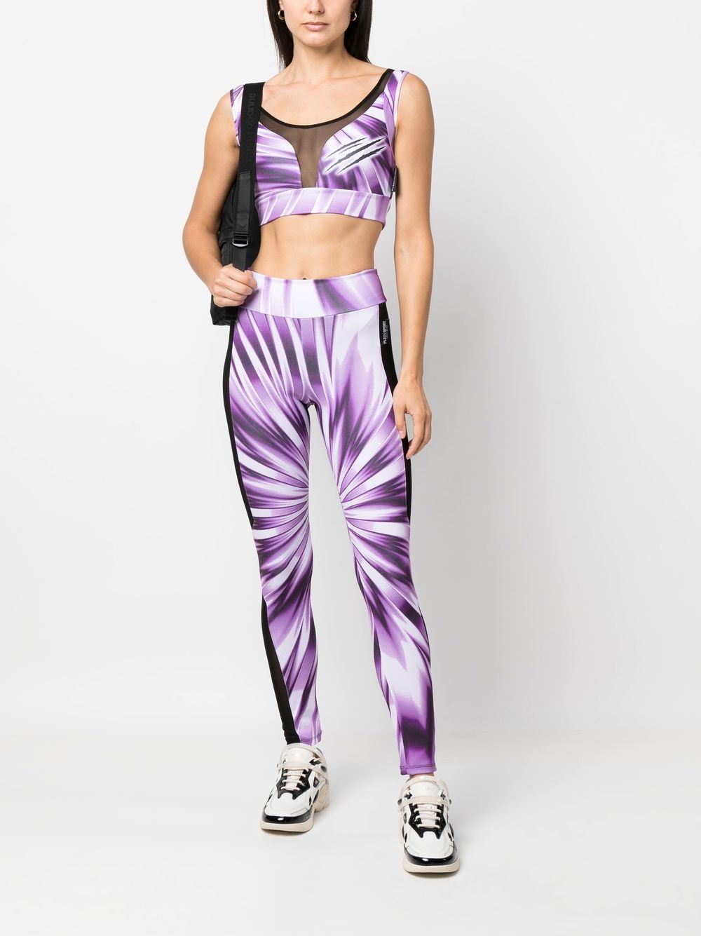 PLEIN SPORT tie-dye high-waisted leggings