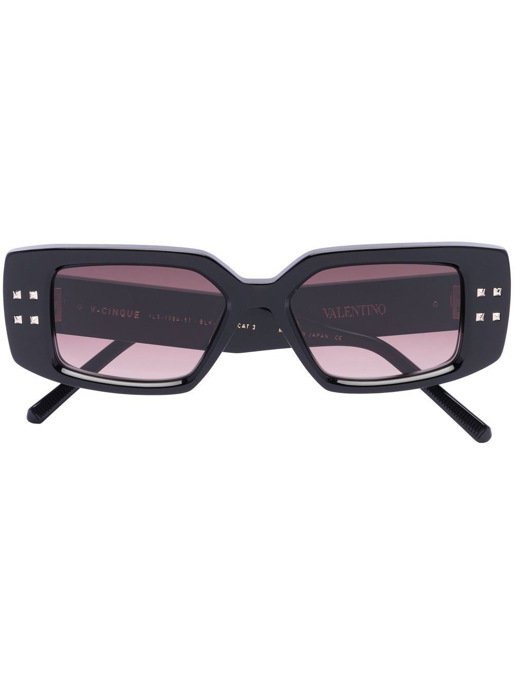 Valentino Garavani Rockstud Rectangle-Frame Sunglasses  display picture 3
