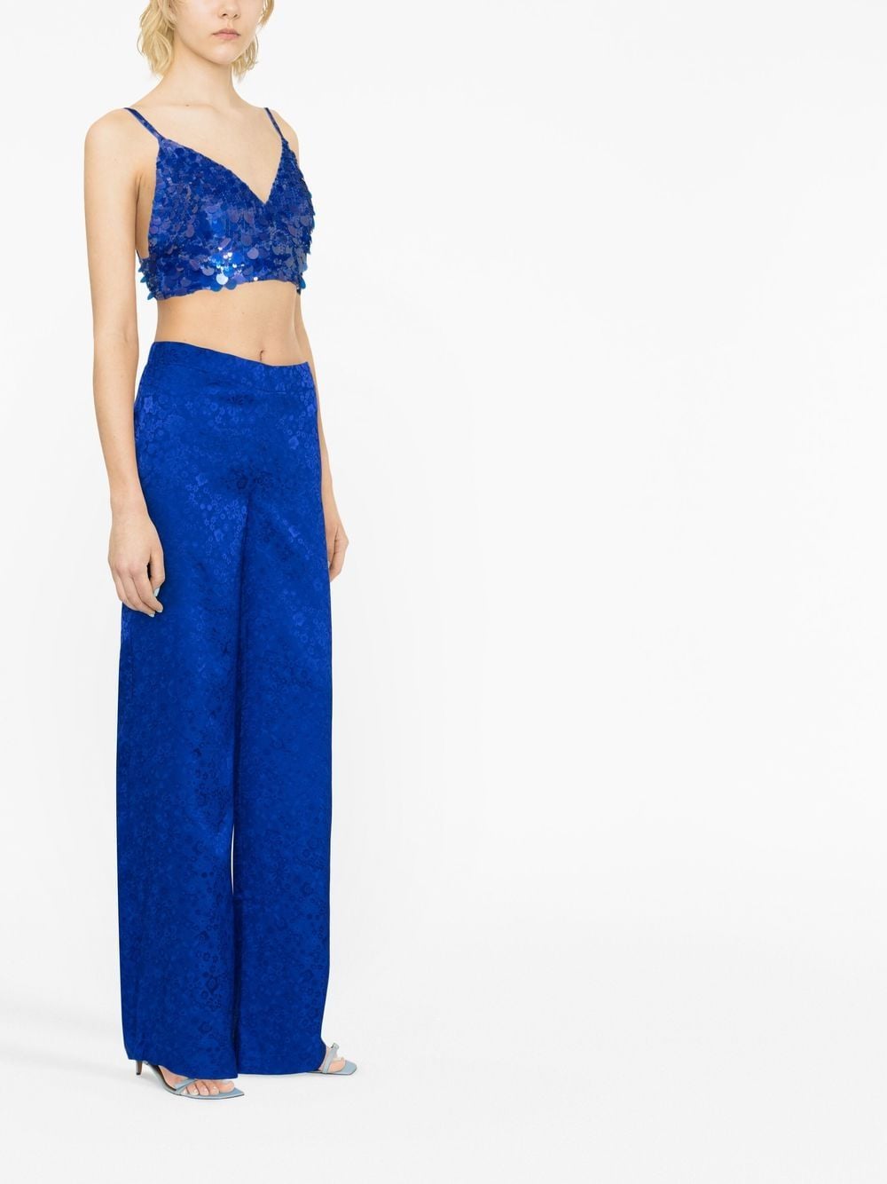 P.A.R.O.S.H P.A.R.O.S.H. Sequin-Embellished Crop Top