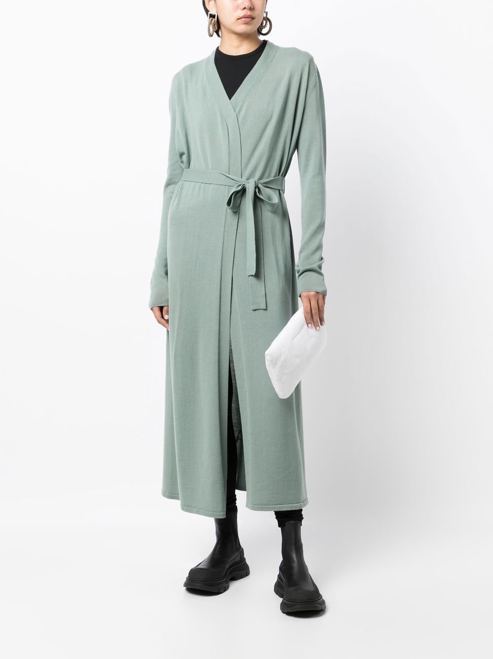 RICK OWENS Virgin Wool Cardigan Coat