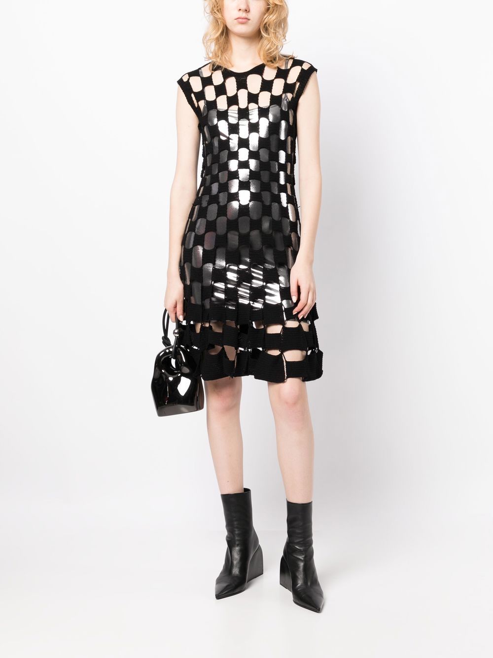 MONSE Cut-Out Knit Mini Dress