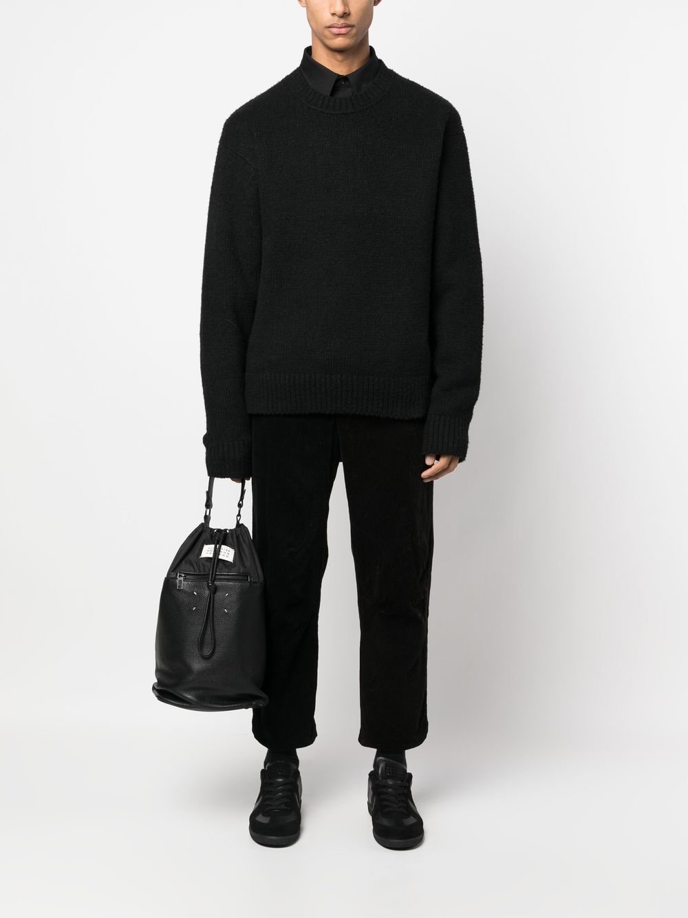 COMME DES GARÇONS Black Comme Des Garçons Cropped Corduroy Trousers