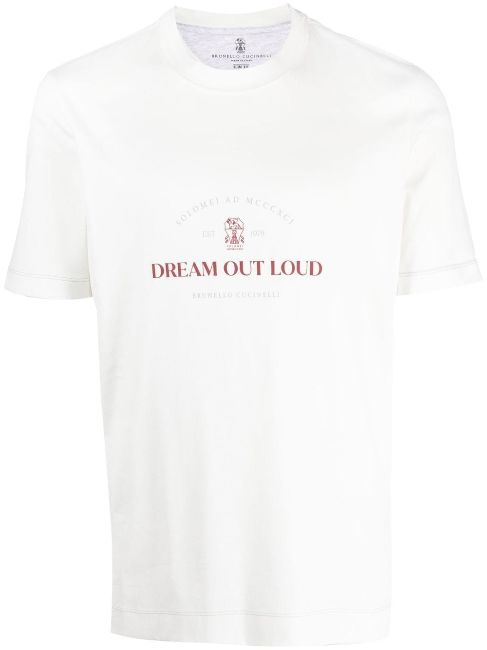 BRUNELLO CUCINELLI 半袖Tシャツ DREAM OUT LOUD Brunello Cucinelli Dream Out Loud' T-Shirt In White - 55% Off
