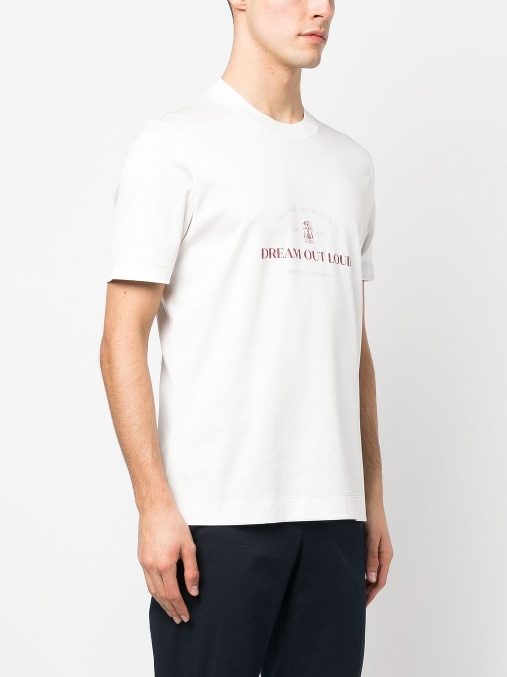 BRUNELLO CUCINELLI 半袖Tシャツ DREAM OUT LOUD Brunello Cucinelli Dream Out Loud' T-Shirt In White - 55% Off