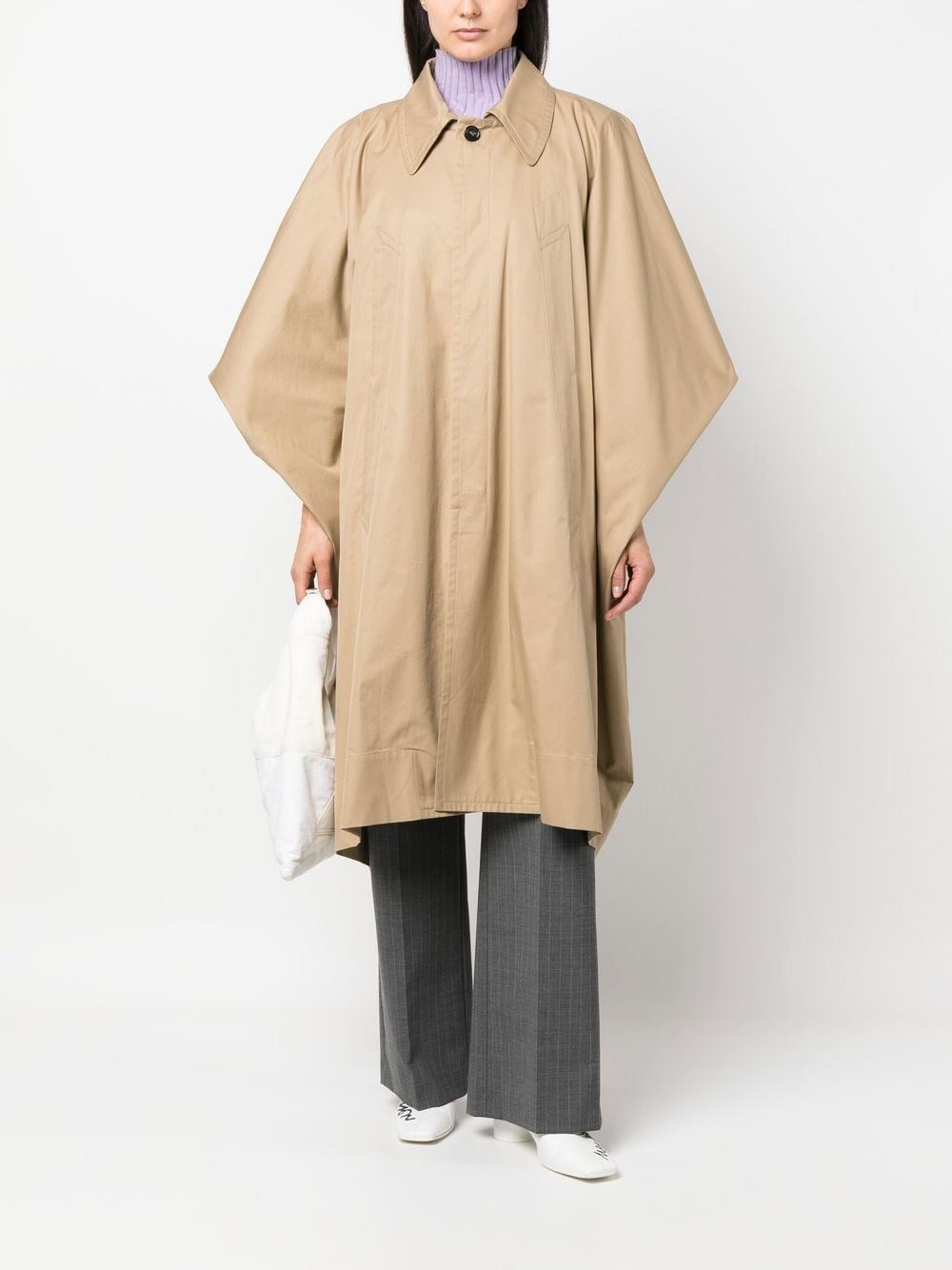 MAISON MARGIELA MM6 Maison Margiela Single-Breasted Trench Coat