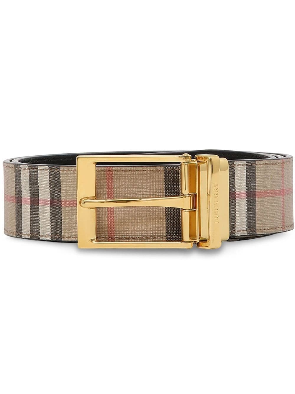 Burberry Vintage Check-Print Belt In Neutrals - 30% Off  display picture 2