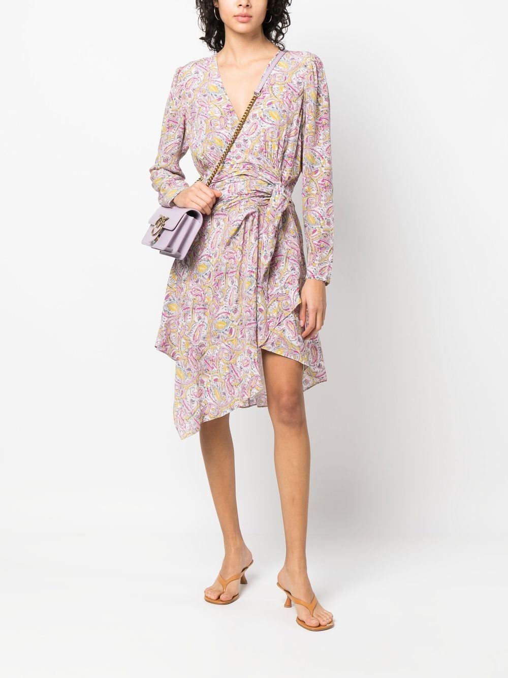 IRO PARIS IRO Graphic-Print Wrap Minidress