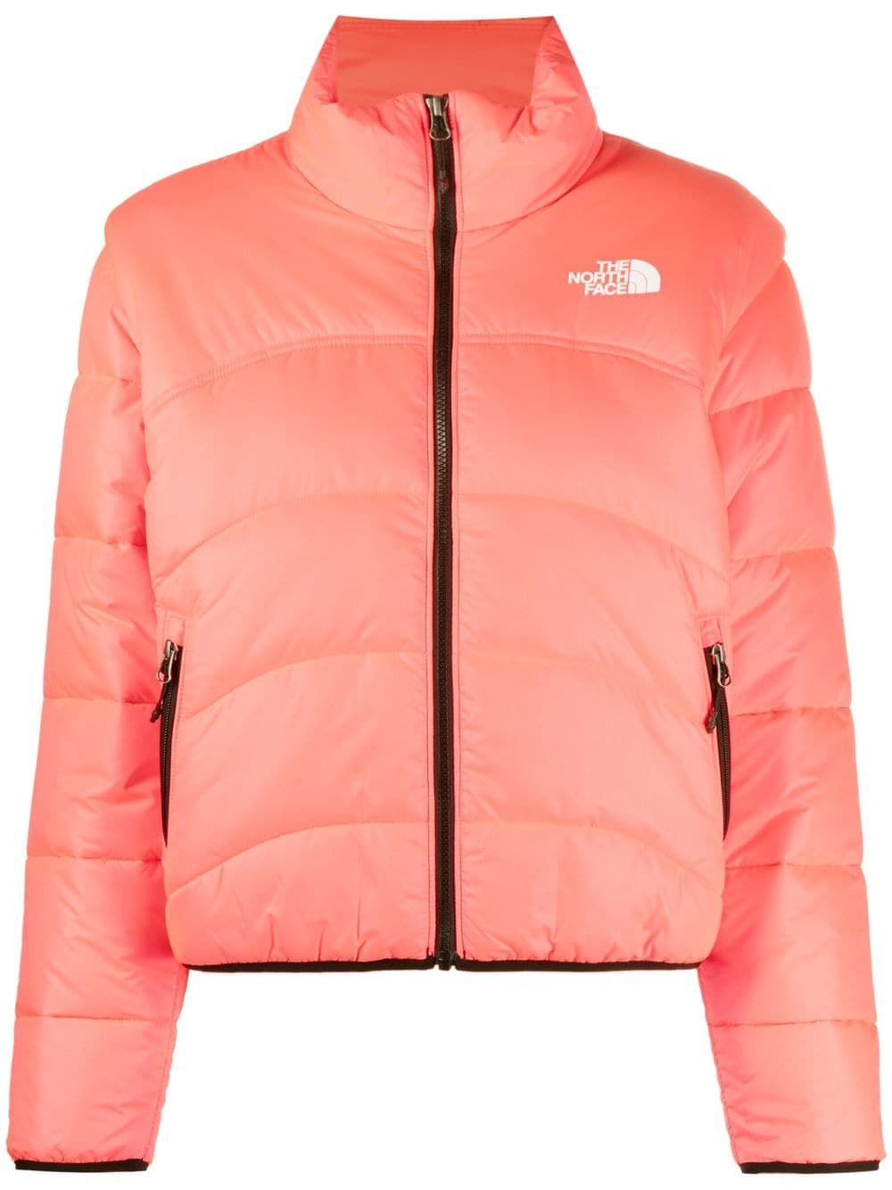 Pink The North Face Dome Logo Puffer Jacket The North Face 2000 - Main Image