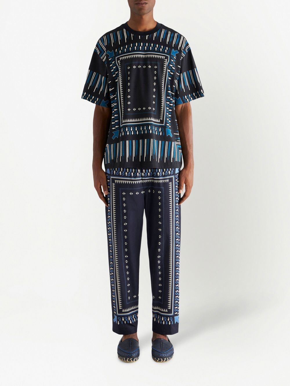 ETRO abstract-print cotton t-shirt