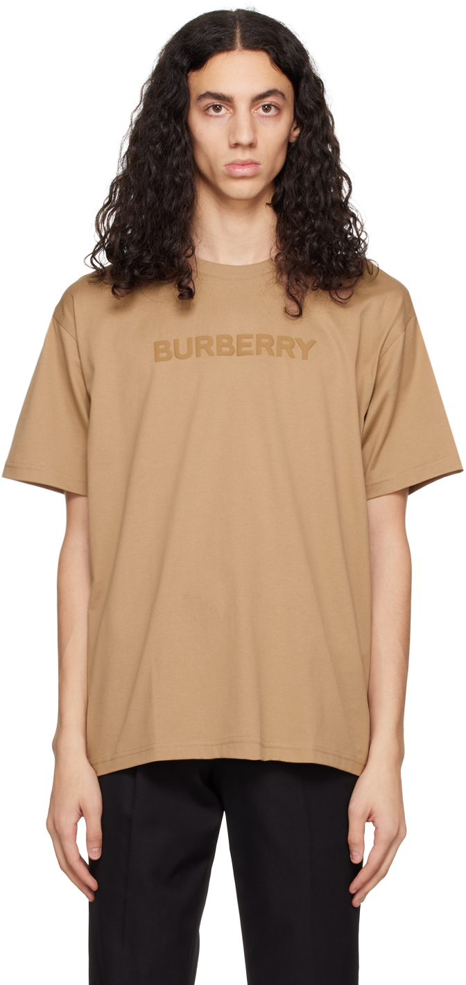 Burberry Brown Oversized T-Shirt In Camel - 31% Off | Editorialist