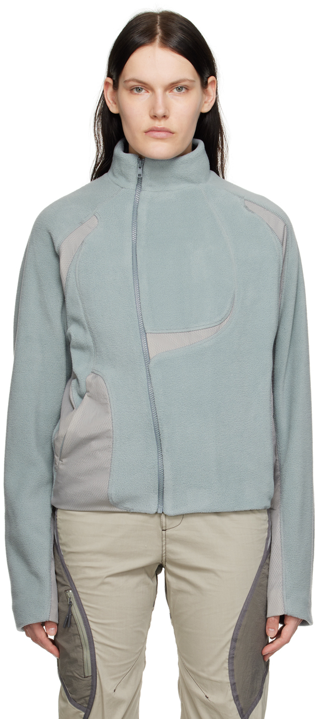 Hyein Seo Gray Paneled Jacket In Slate - 70% Off | Editorialist