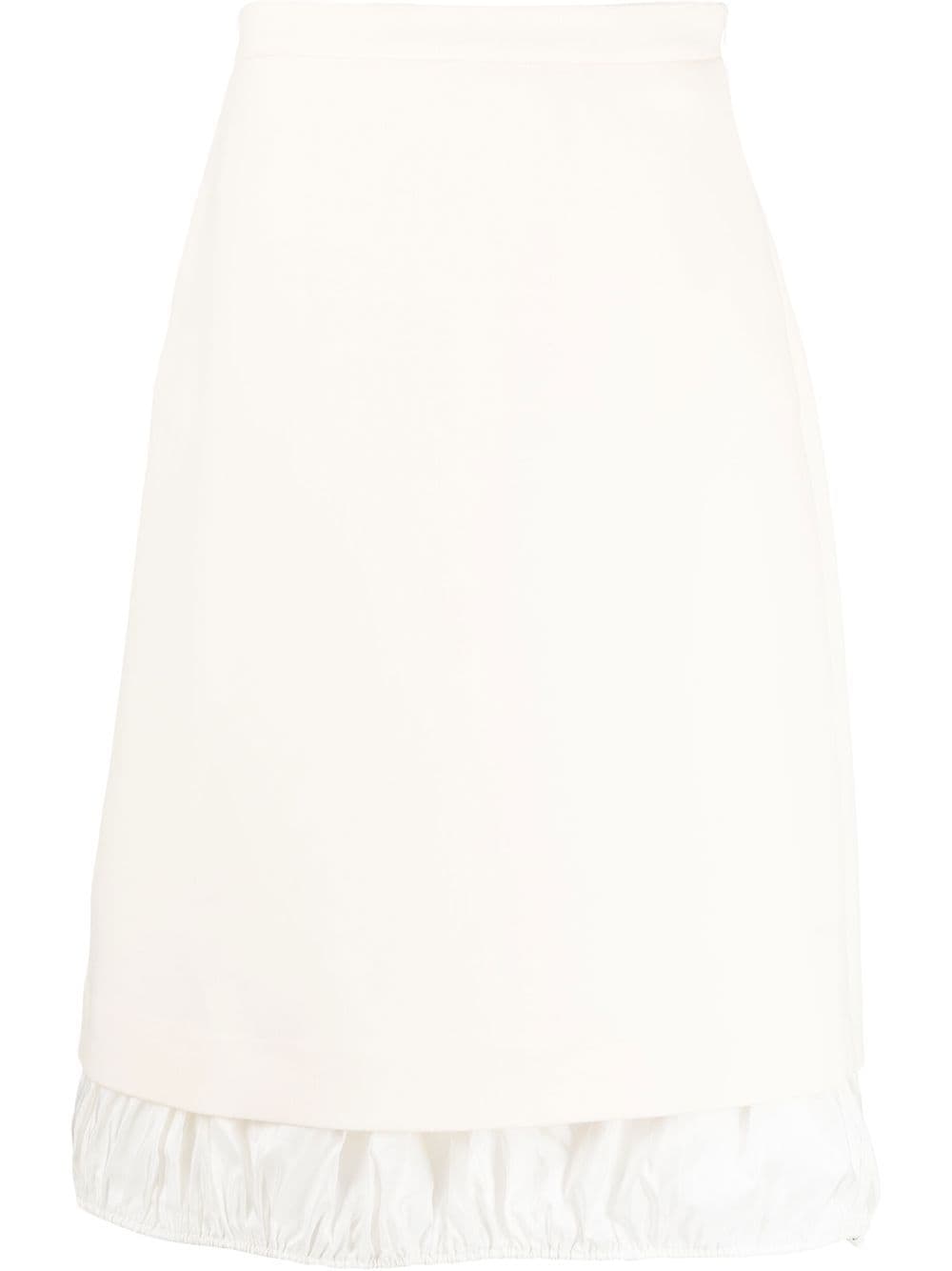 TORY BURCH Double-Faced Wool Midi Skirt