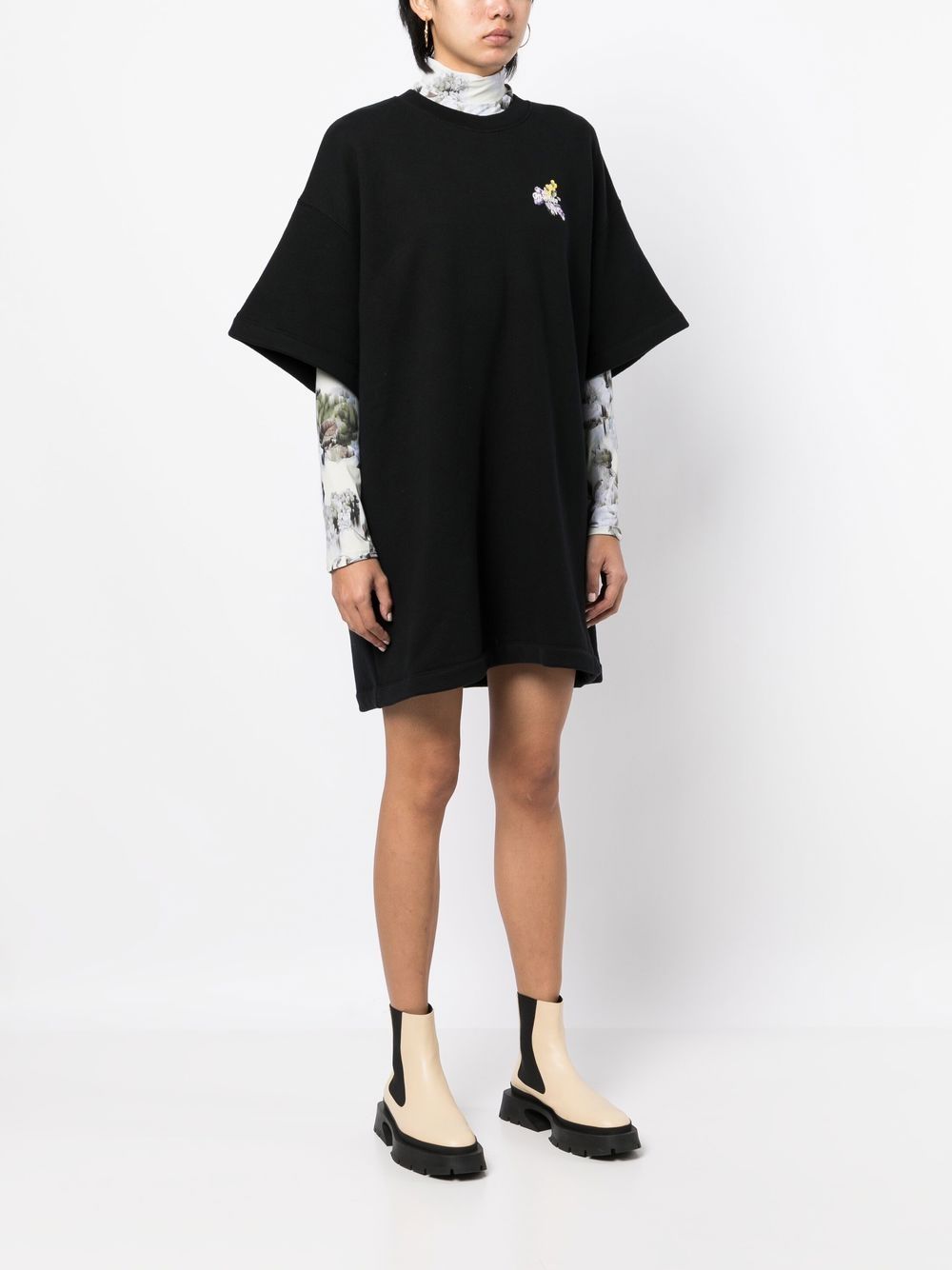 OFF-WHITE Off-White Floral Arrows T-Shirt Dress