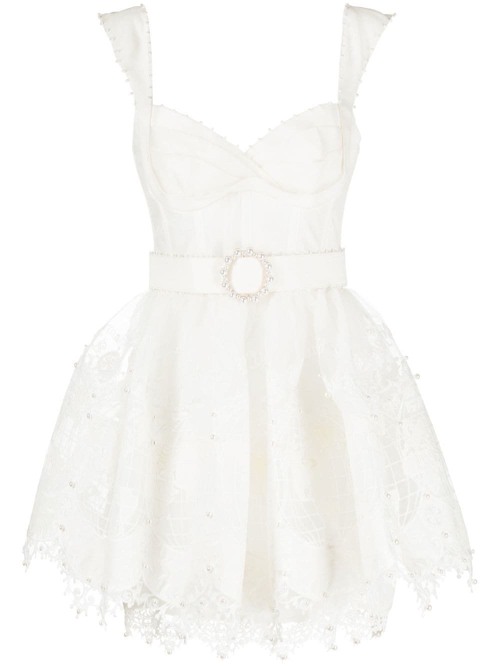 Zimmermann High Tide Embroidered Mini Dress In White - 40% Off | Editorialist Zimmermann High Tide Embroidered Mini Dress In White - 40% Off | Editorialist