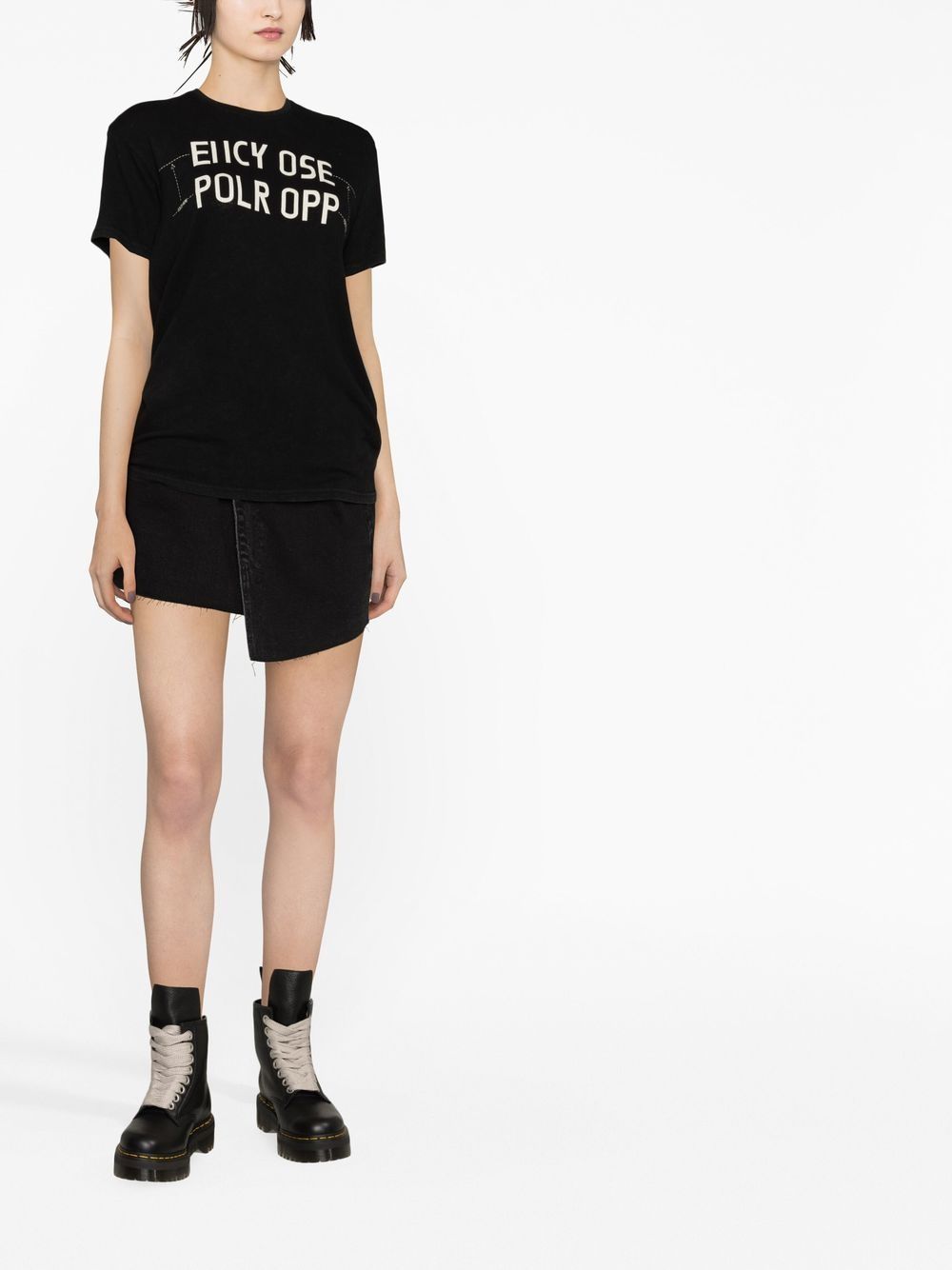 R13 R13 Slogan Print T-Shirt