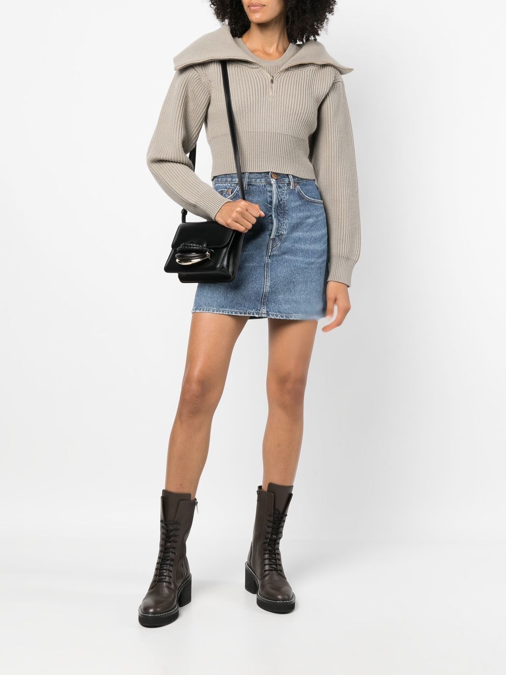 CHLOÉ High-Waist Denim Mini Skirt