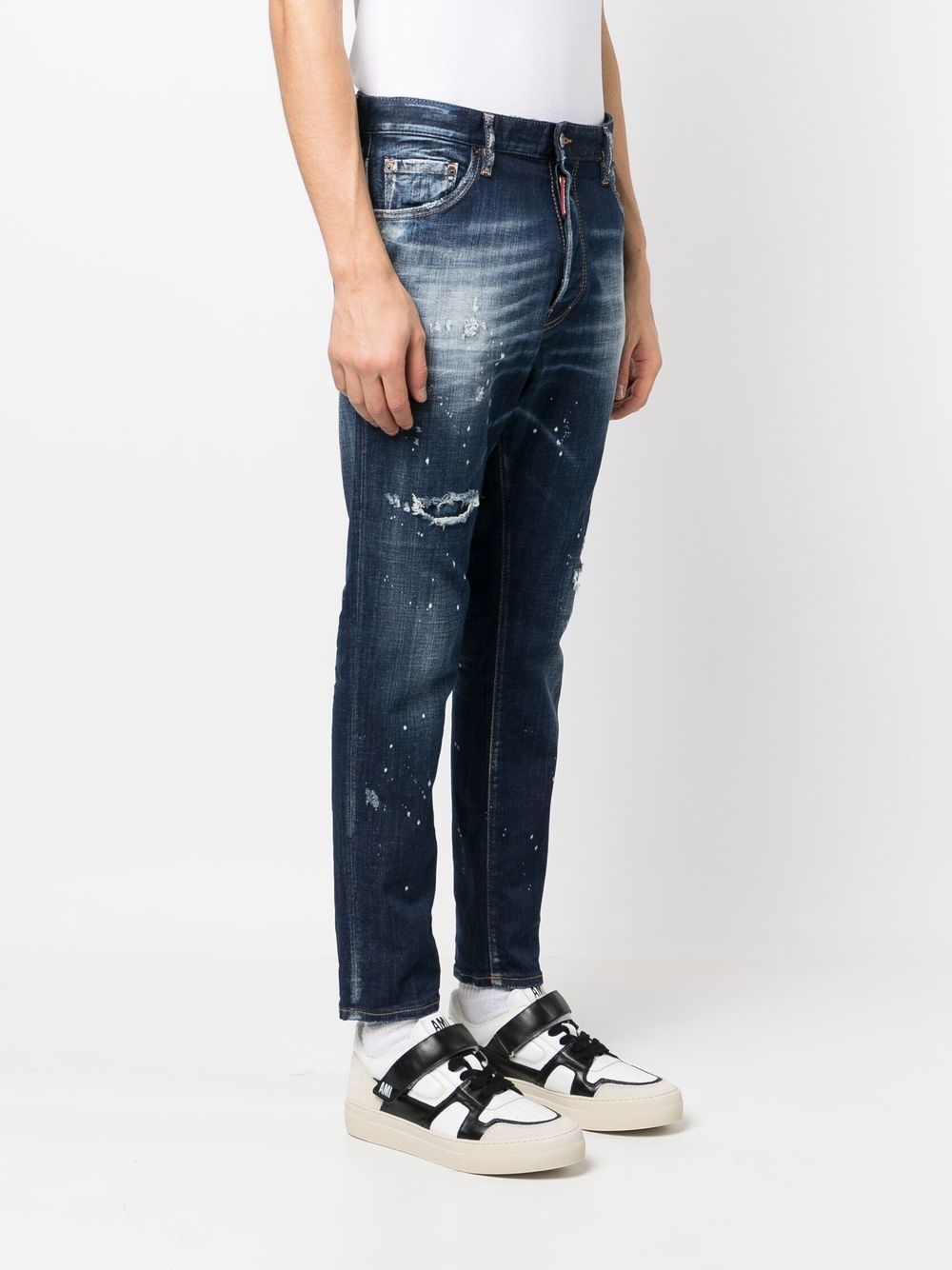 DSQUARED2 Dsquared2 Paint Splatter Skinny Jeans