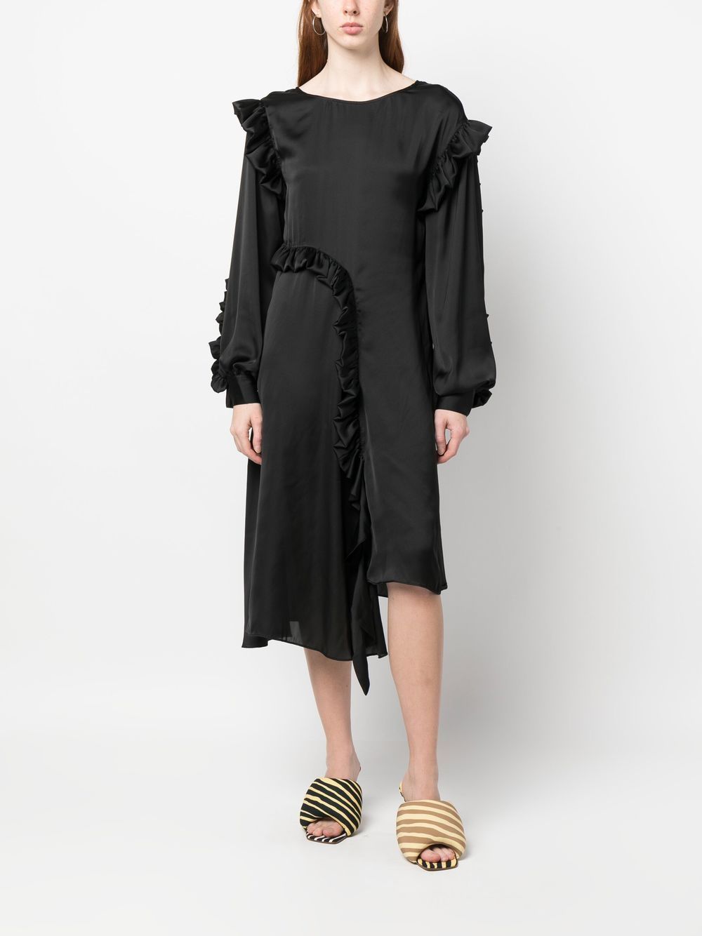 let me be short-sleeve ruffle maxi dress Let Me Be Short-Sleeve Ruffle Maxi Dress at MarketFair Shoppes in Princeton, NJ