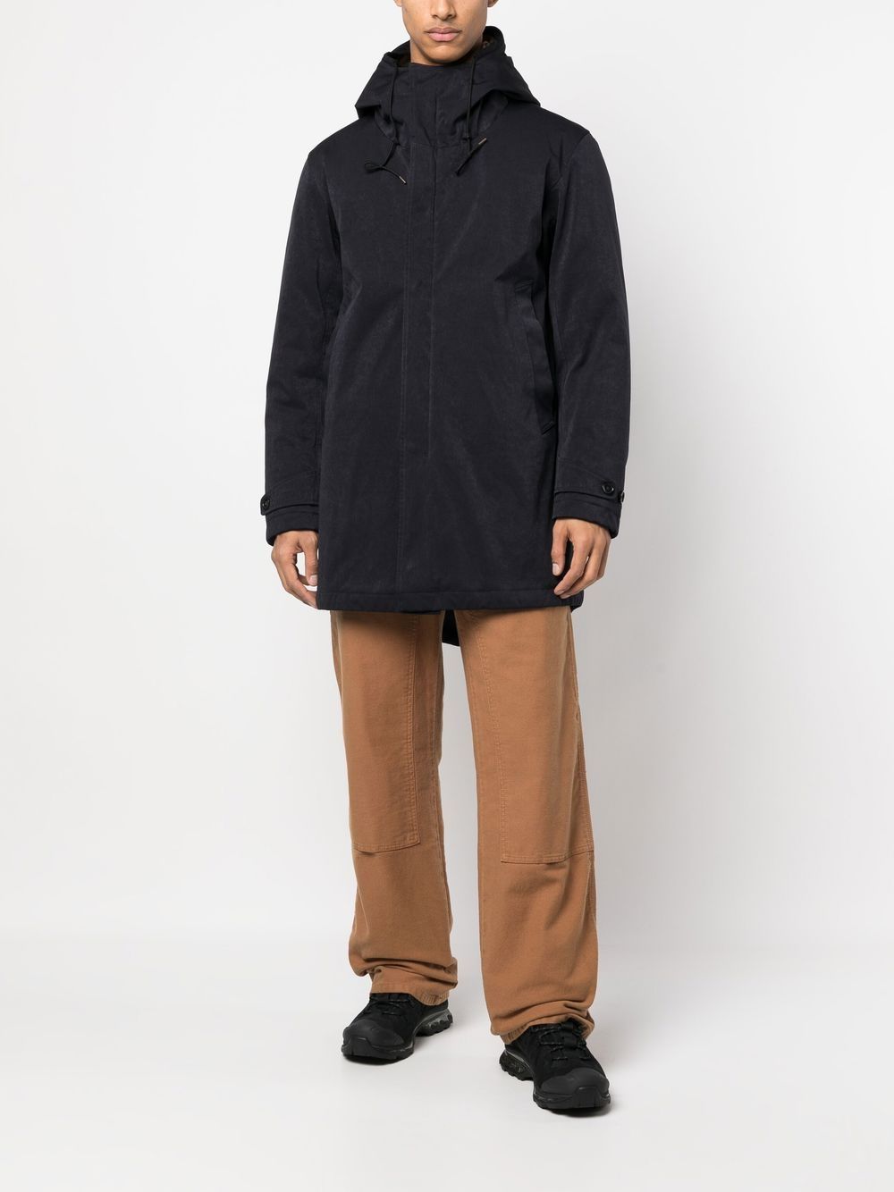 TEN C Ten C Zip-Up Hooded Coat