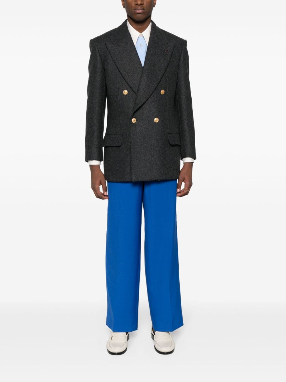 GUCCI Wool-Cashmere Double-Breasted Jacket