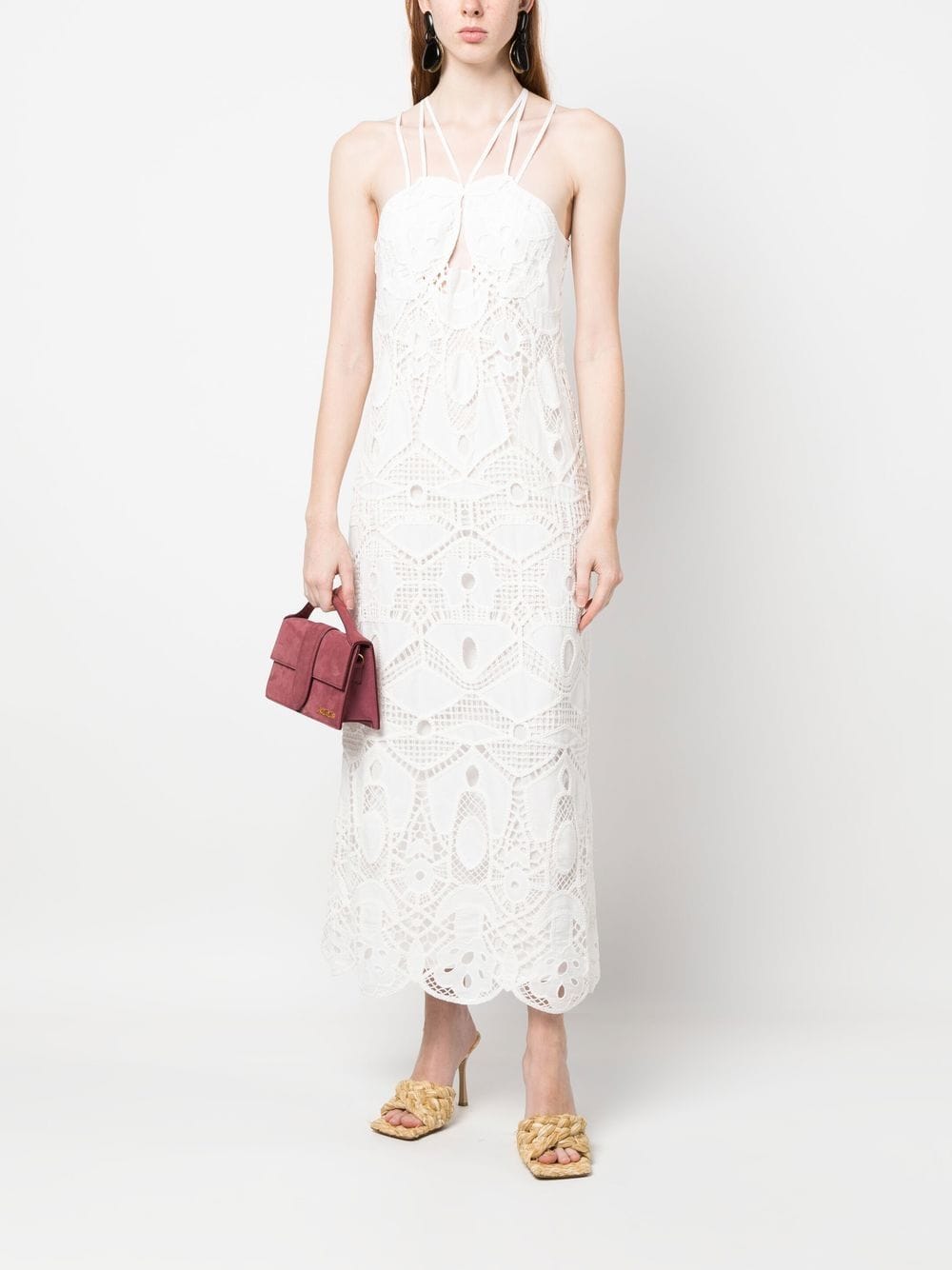 CULT GAIA Cult Gaia Everly Lace Ankle-Length Dress