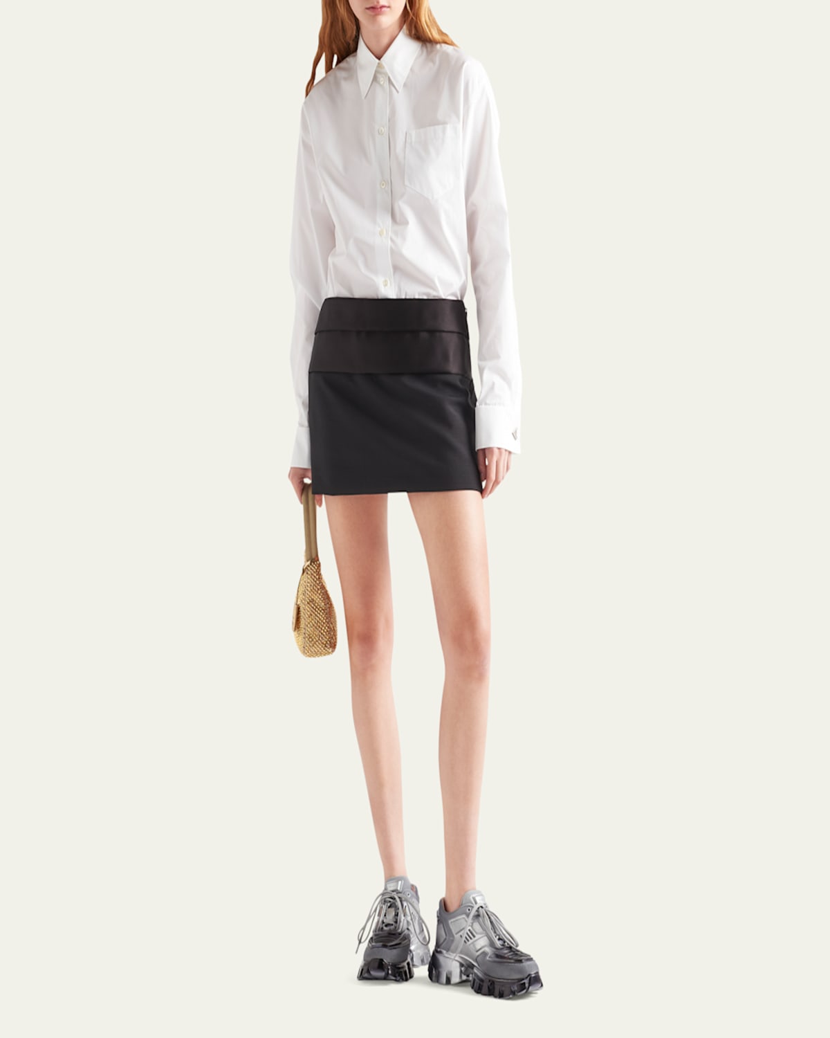 PRADA Prada Poplin Blouse with Cufflinks