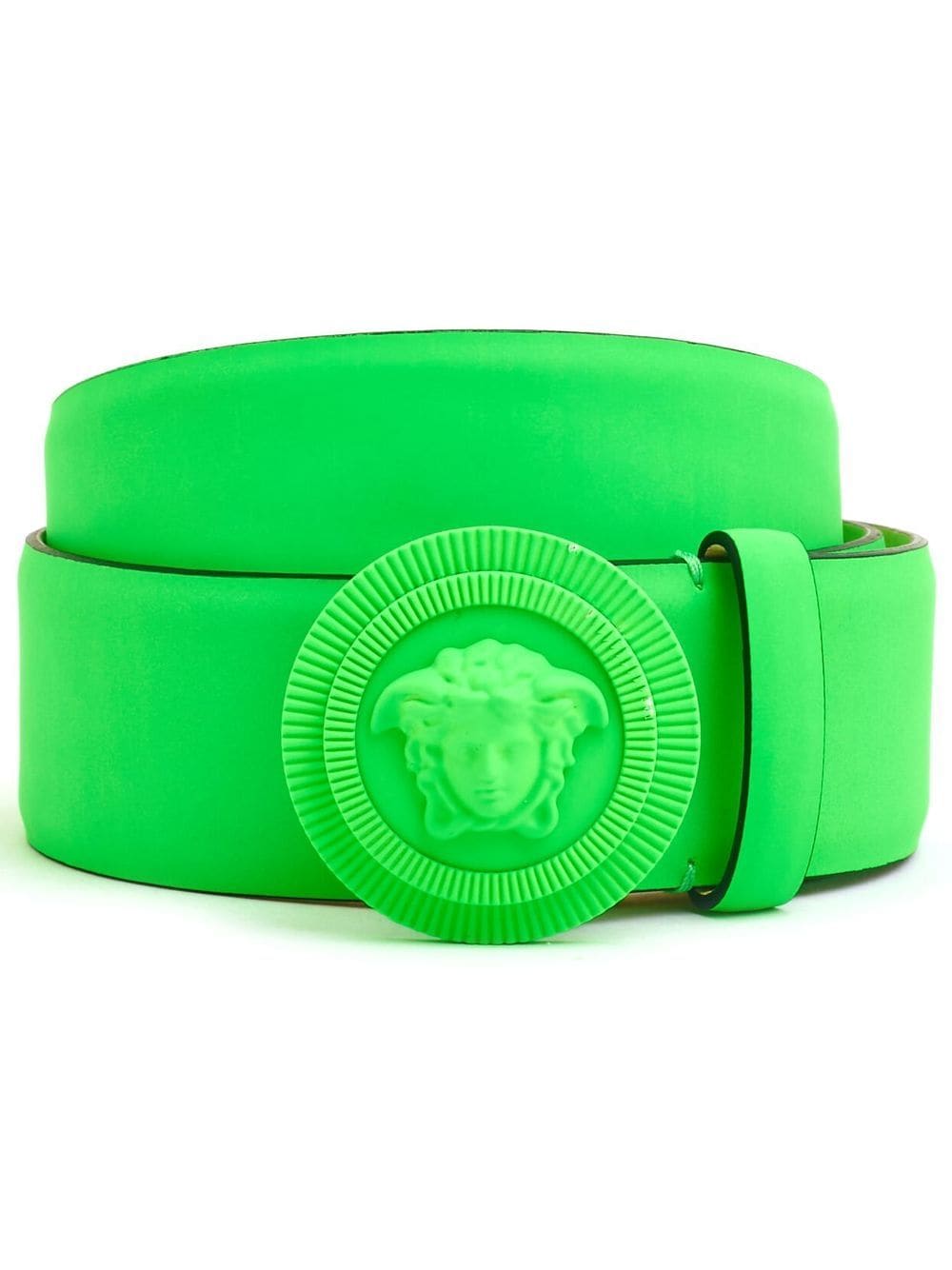 Versace Medusa-Buckle Fastening Belt In Green - 45% Off  display picture 1