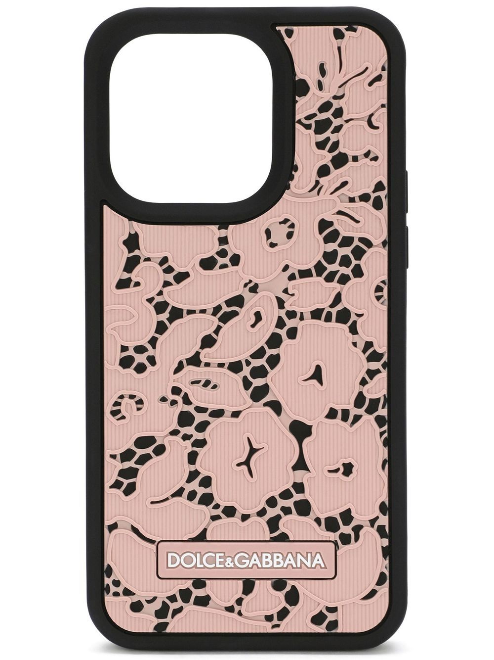 Buy Dolce & Gabbana Floral-lace Iphone 14 Pro Case - Pink At 34