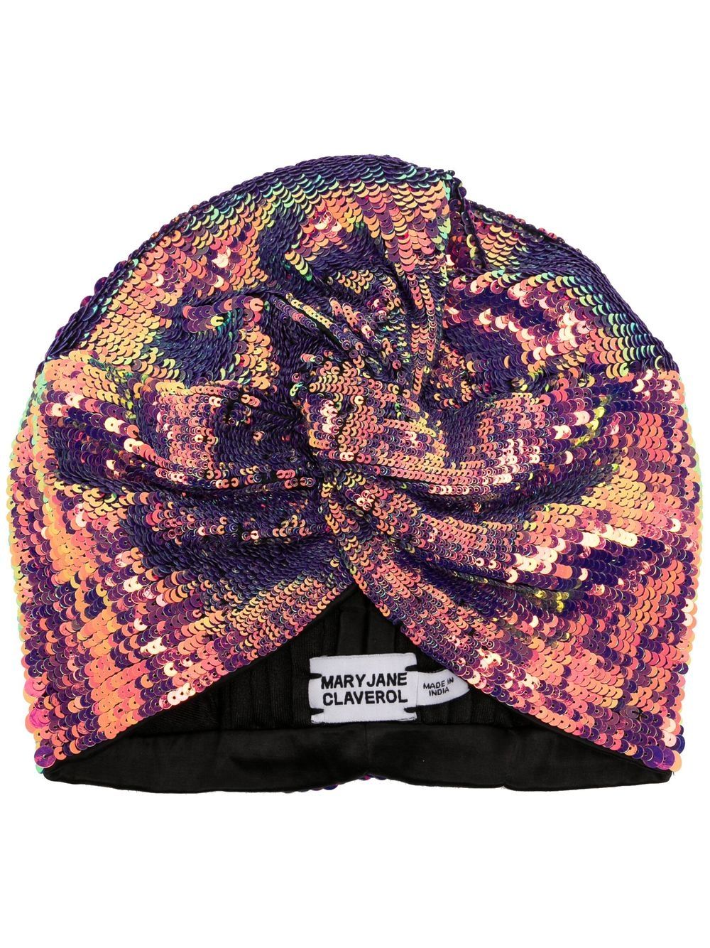 Maryjane Claverol Vanderbilt Sequin Turban In Pink - 70% Off  display picture 1