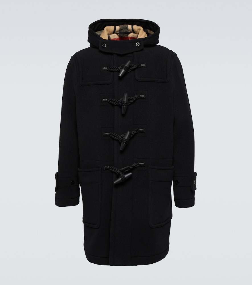 Burberry Wool-Blend Duffle Coat In Black 27% Off Editorialist