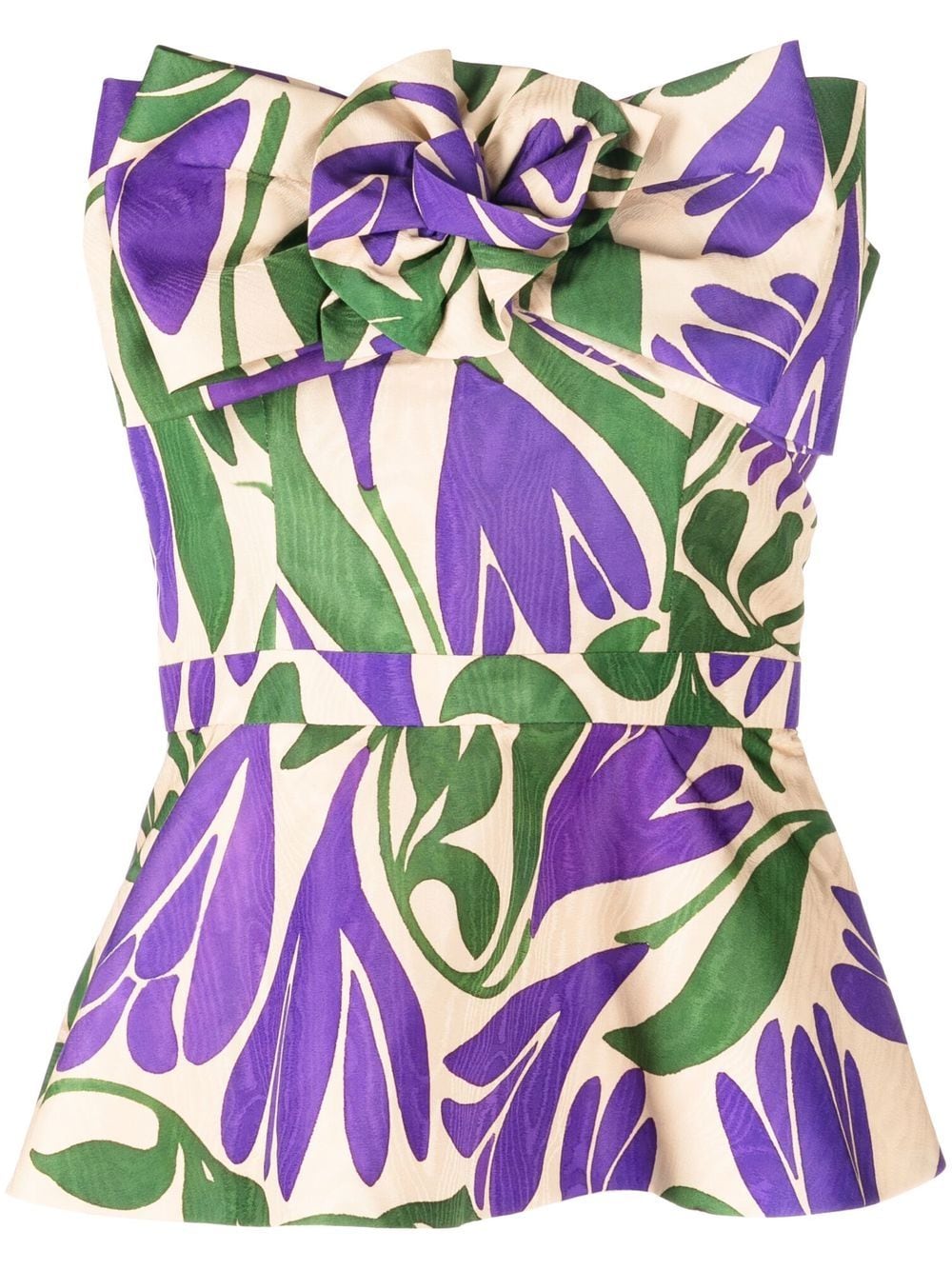 BAMBAH Bambah Floral-Print Peplum Top