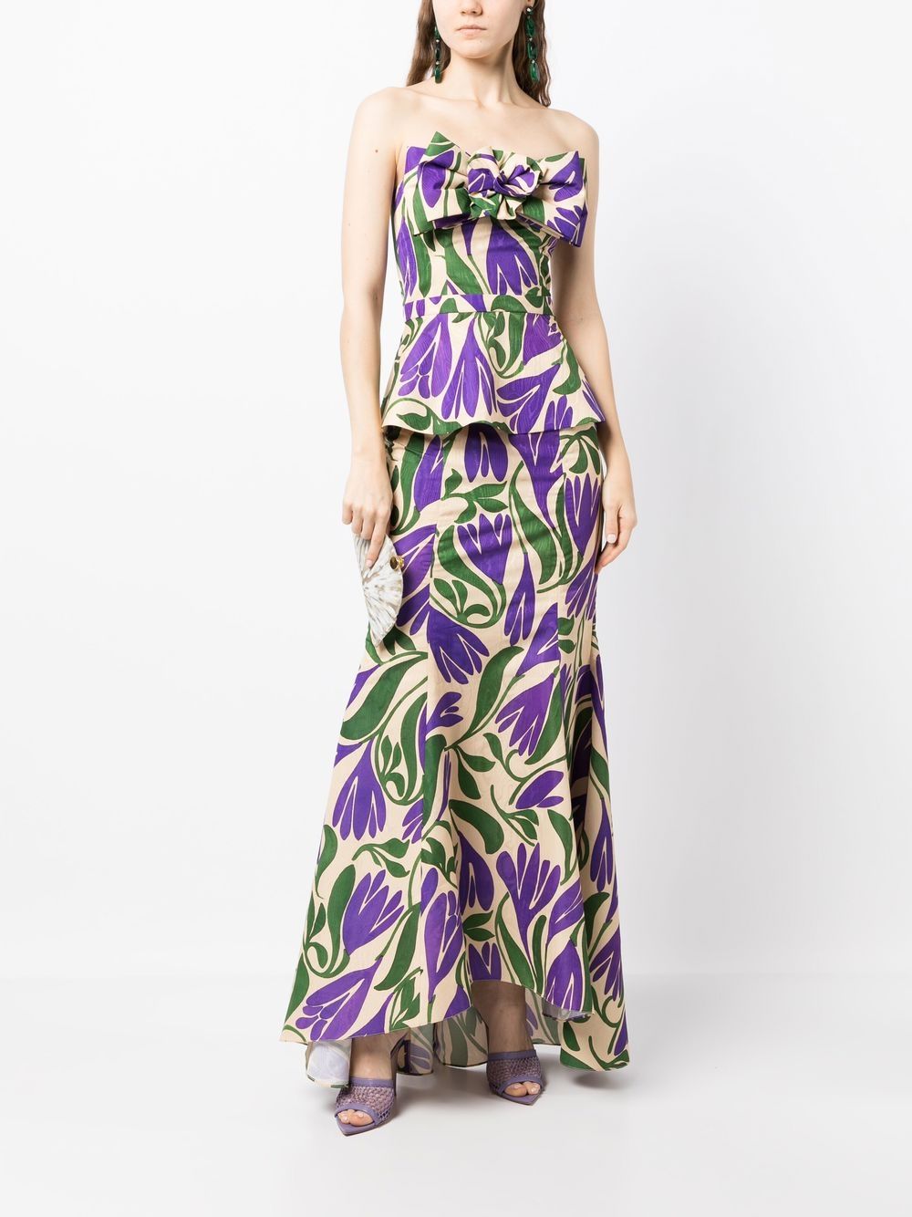 BAMBAH Bambah Floral-Print Peplum Top