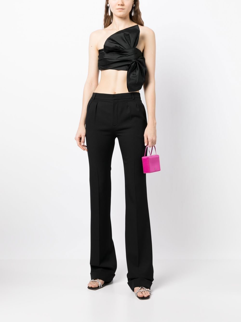 BAMBAH Bambah Cropped Bow Tube Top