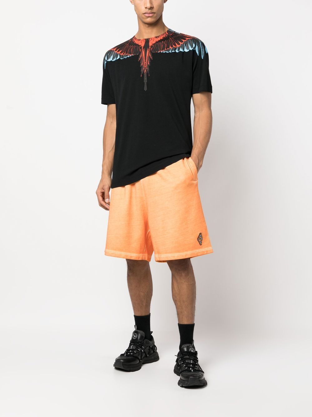COUNTY OF MILAN Marcelo Burlon County of Milan Logo Patch Shorts