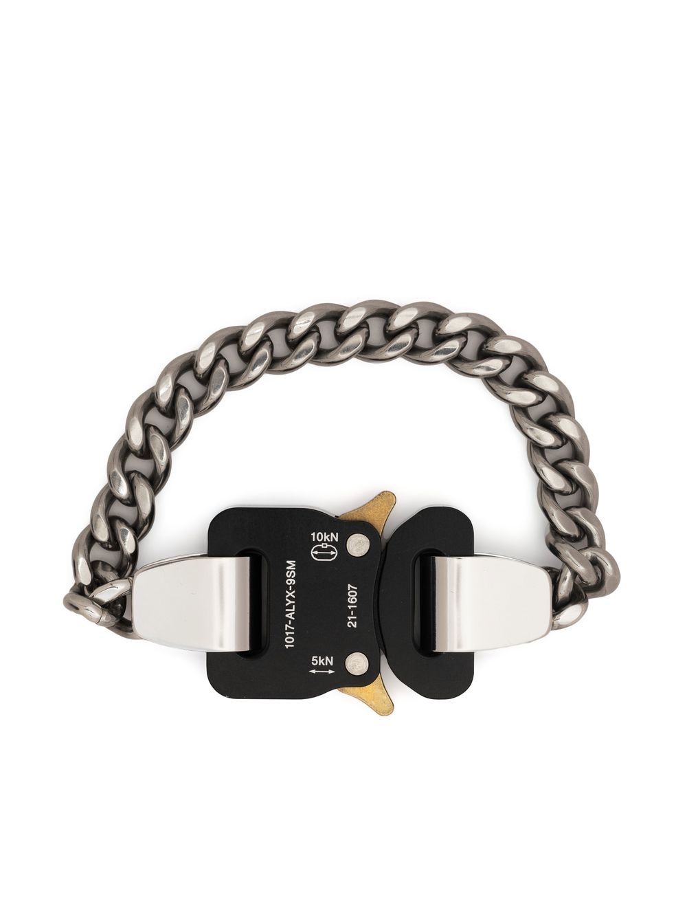 1017 Alyx 9sm Excel Metal-Buckle Bracelet - Silver | Editorialist