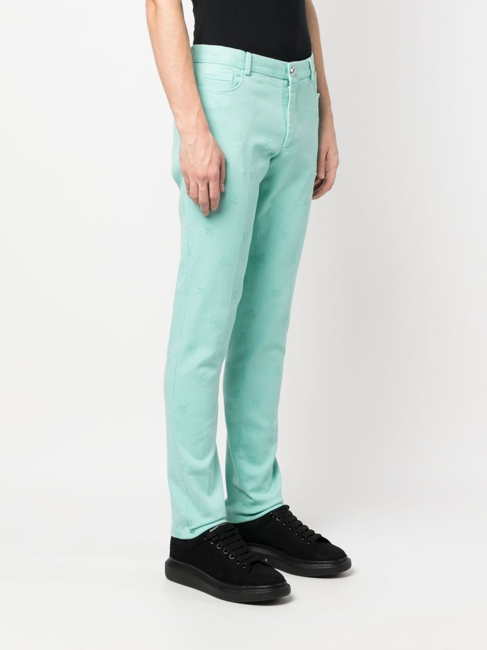 PHILIPP PLEIN Philipp Plein Straight-Leg Trousers with Skull Embroidery