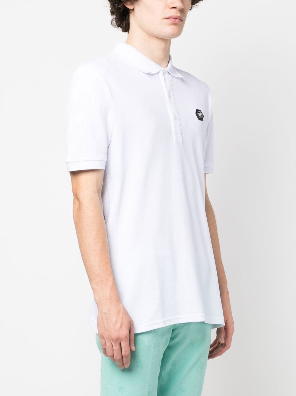 PHILIPP PLEIN snake-logo polo shirt