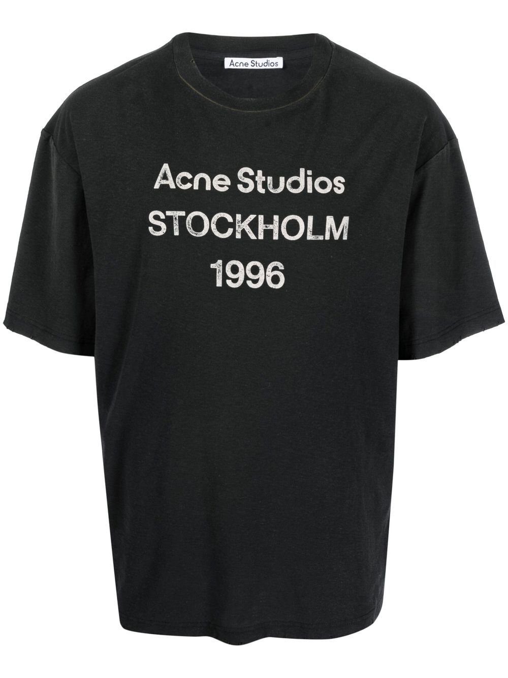 Acne Studios Stockholm 1996-Print T-Shirt - Black | Editorialist
