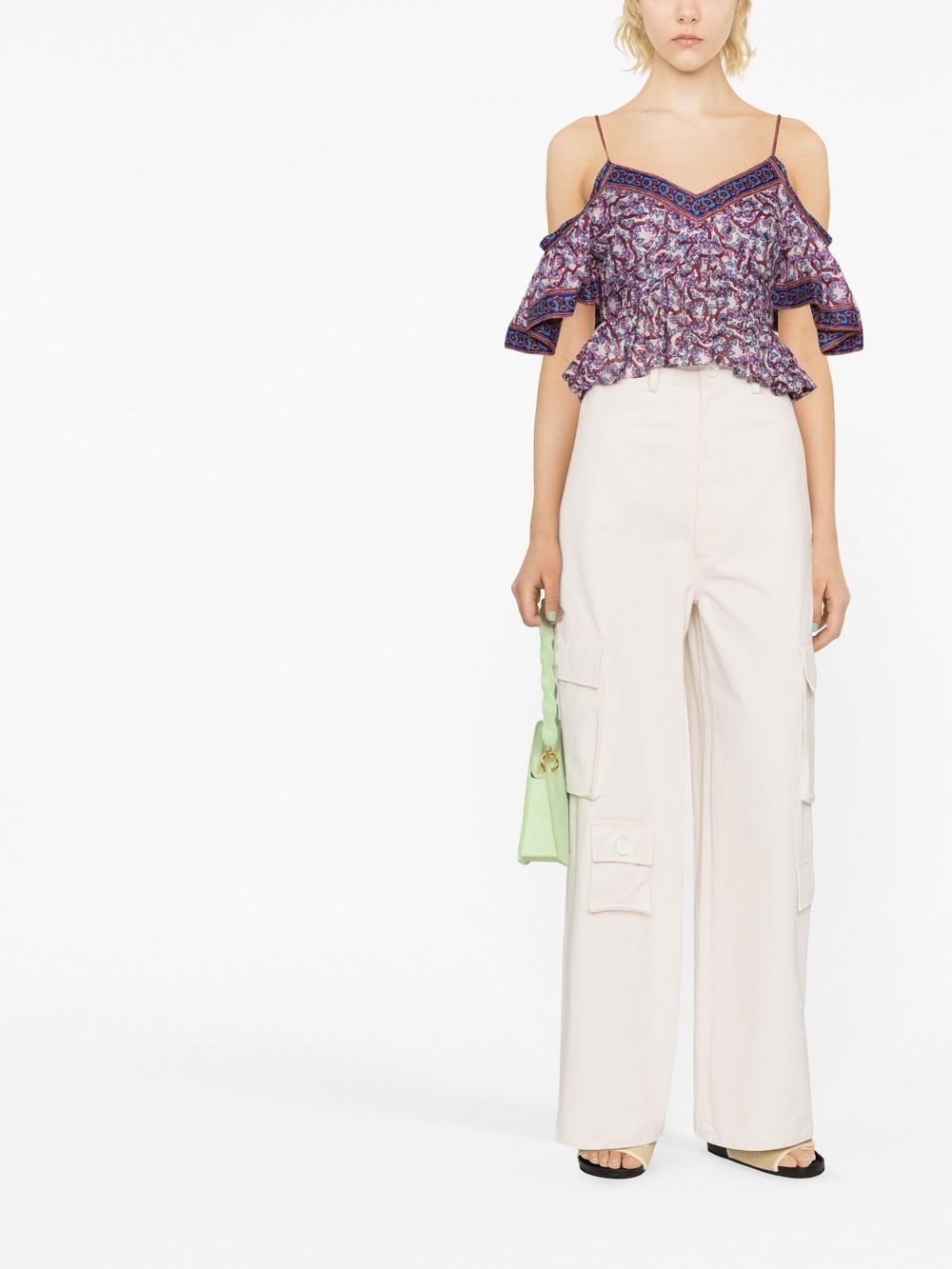 MARANT ETOILE MARANT ÉTOILE garuva floral-print blouse
