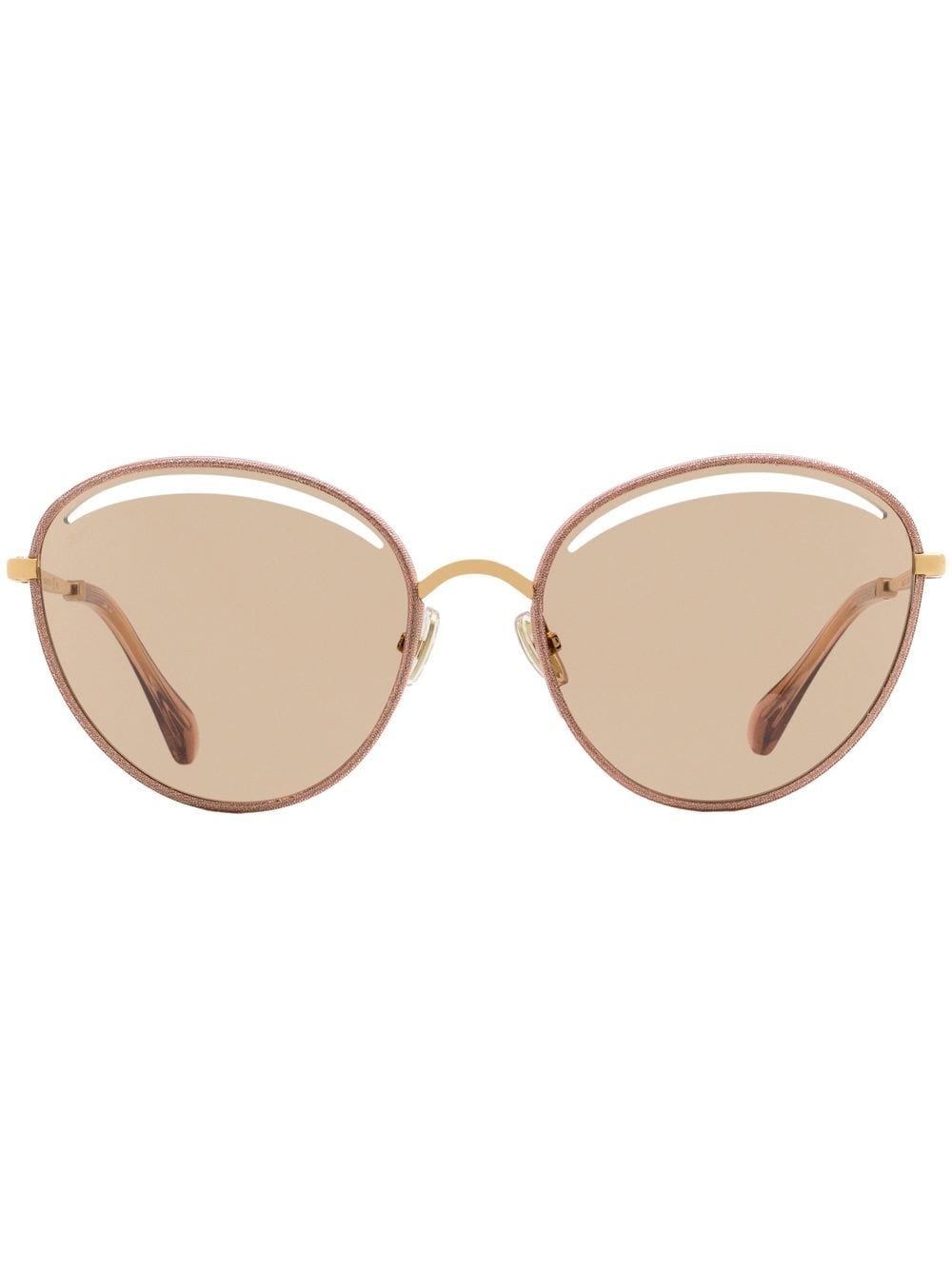 Jimmy Choo Malya cut-out sunglasses Jimmy Choo Eyewear AW19 — Veronika Safrankova main image 4