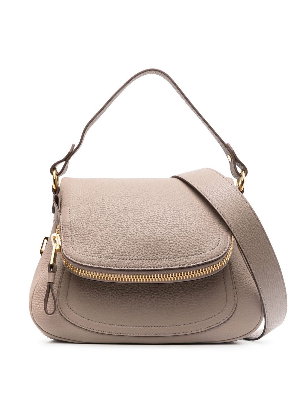 Tom Ford Jennifer Leather Shoulder Bag - Neutrals | Editorialist