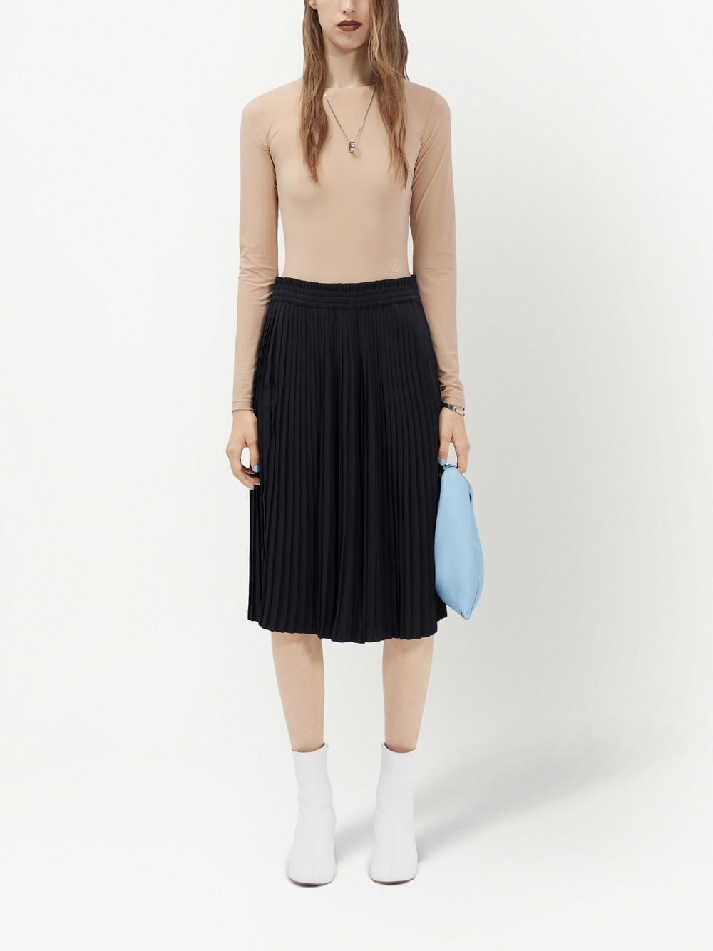 MAISON MARGIELA MM6 Maison Margiela Pleated Knee-Length Shorts