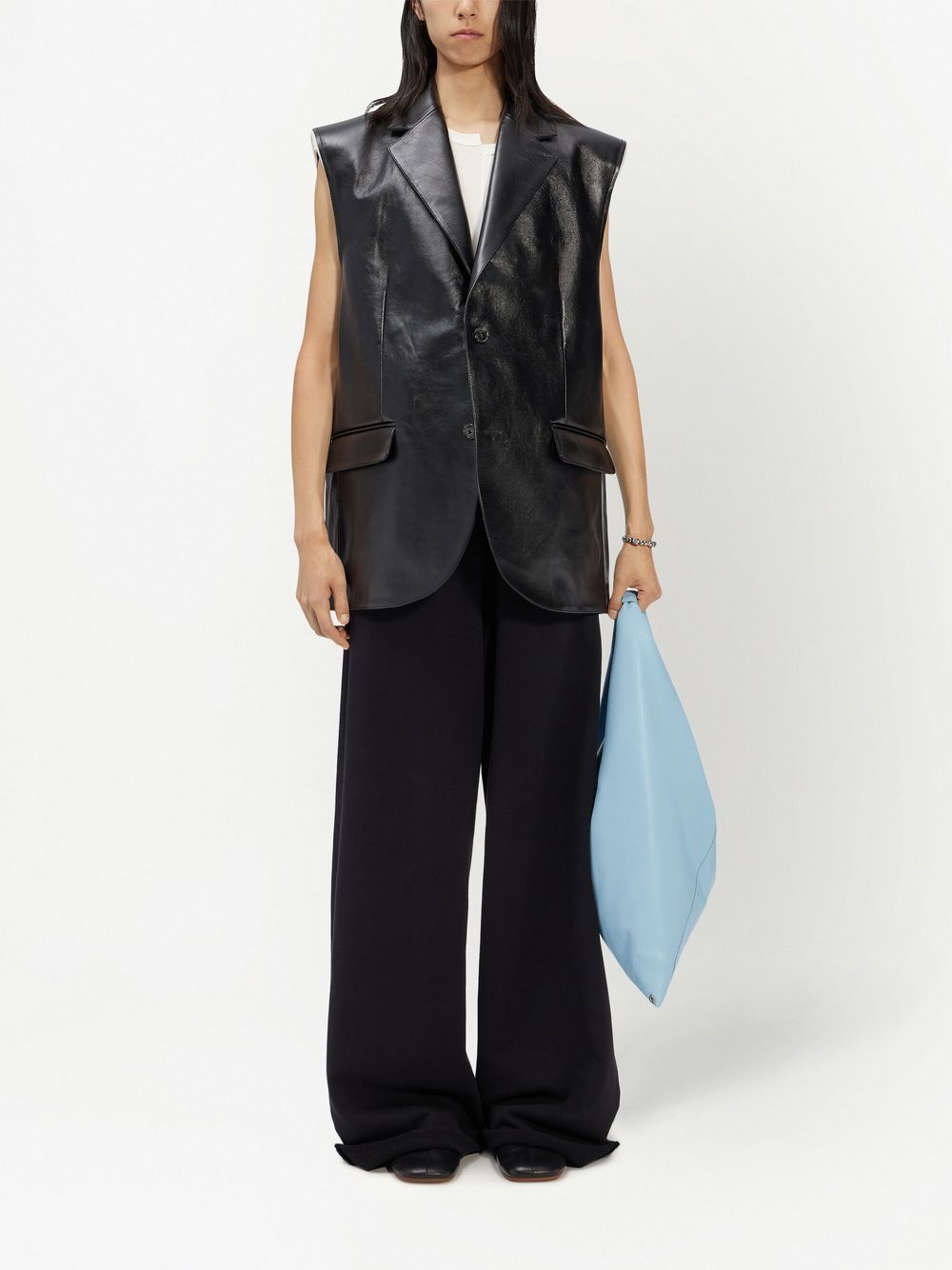 MAISON MARGIELA MM6 Maison Margiela Sleeveless Leather Gilet