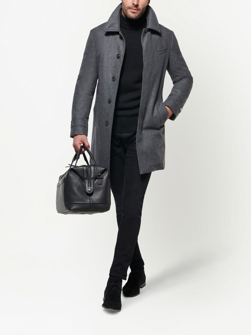 NORWEGIAN WOOL Norwegian Wool Down-Lined Wool Coat